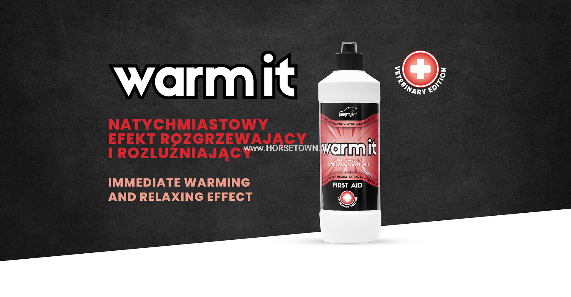 JUMP IT warm it 500 ml Rozluźniający żel rozgrzewający HORSETOWN Sklep ...