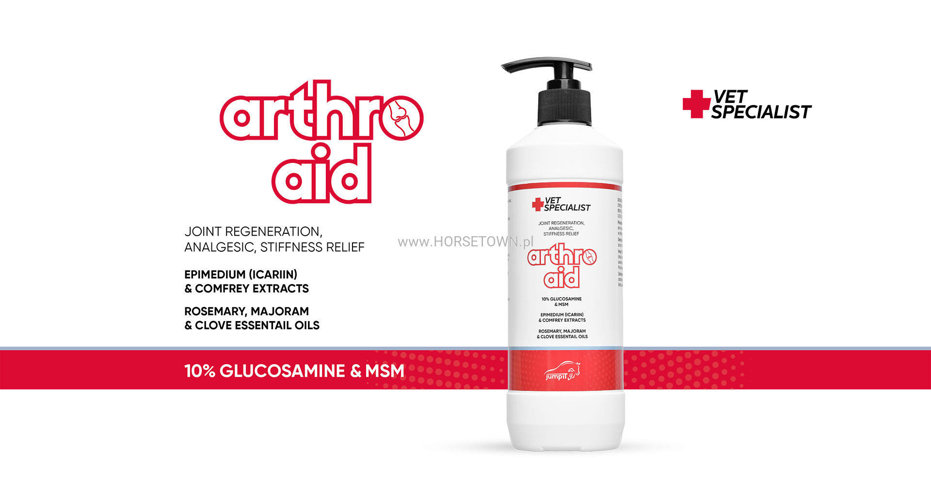 JUMP IT arthro aid 500 ml Żel na zwyrodnienia/urazy stawów HORSETOWN ...