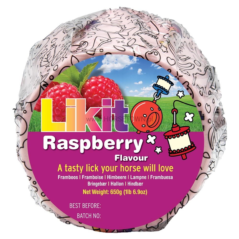 Likit Lizawka Raspberry 650 g HORSETOWN Sklep Jeździecki